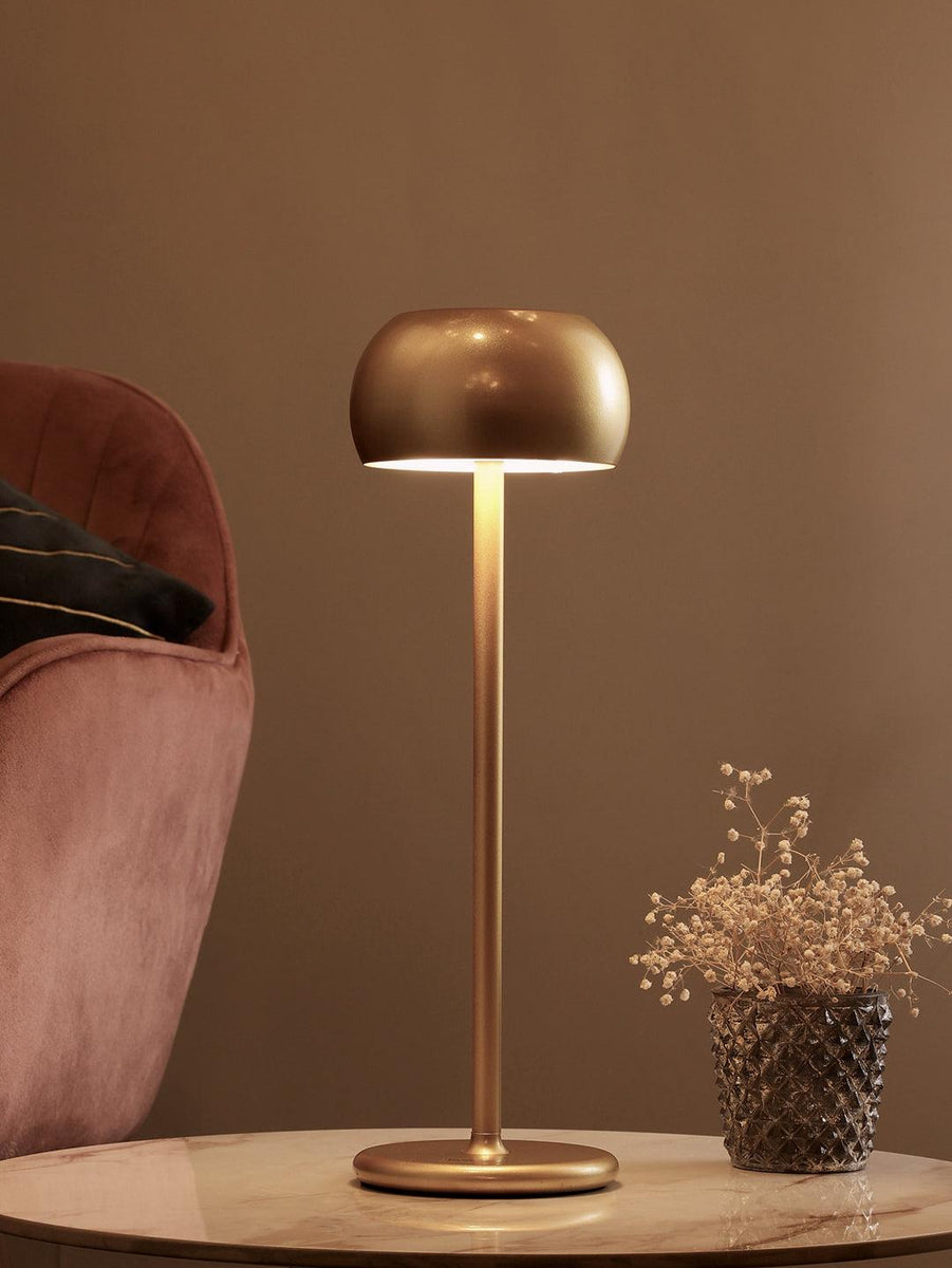 Theo Rechargeable LED Table Lamp with Touch Sensor Grey Table Lamp ...